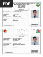 Teacher ID Card Format Template | PDF