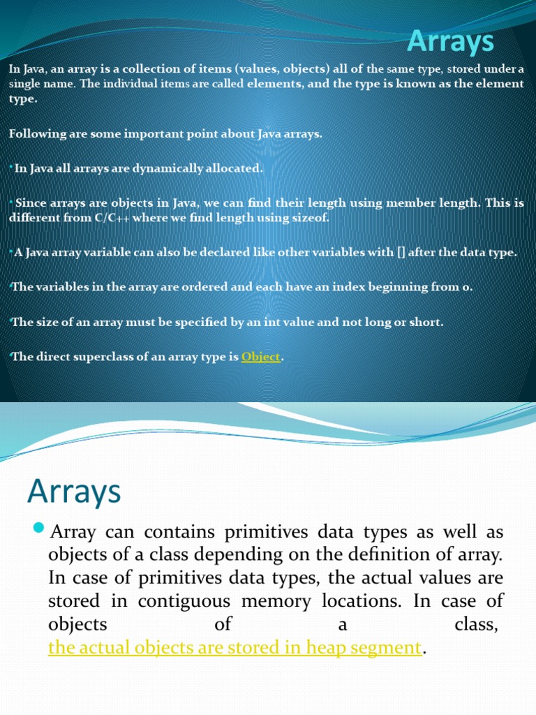 Arrays and Jagged Arrays | PDF | Array Data Structure | Data Type