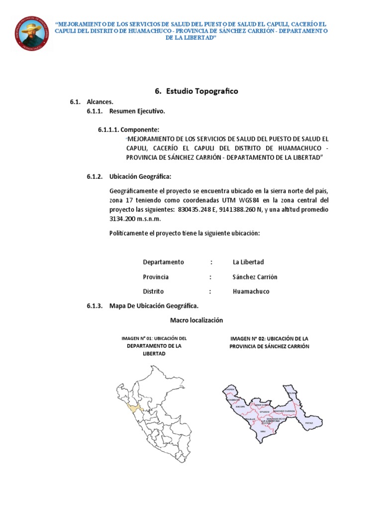 6.00 Informe Topografico El Capuli | PDF | Topografía | Infografia