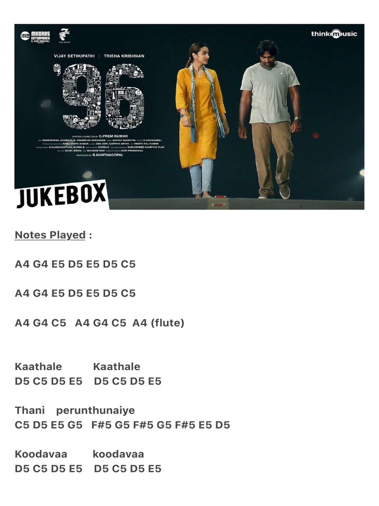 96 BGM Piano Notes | PDF