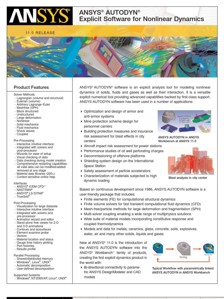 Autodyn 11 | Download Free PDF | Computational Fluid Dynamics | Applied ...