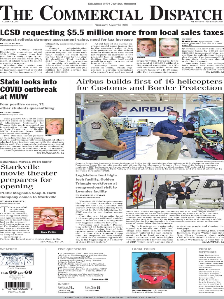 Commercial Dispatch Eedition 8-20-20 | PDF | Property Tax | U.S ...