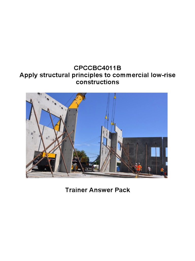 CPCCBC4011B Apply Structural Principles To Commercial Low-Rise ...