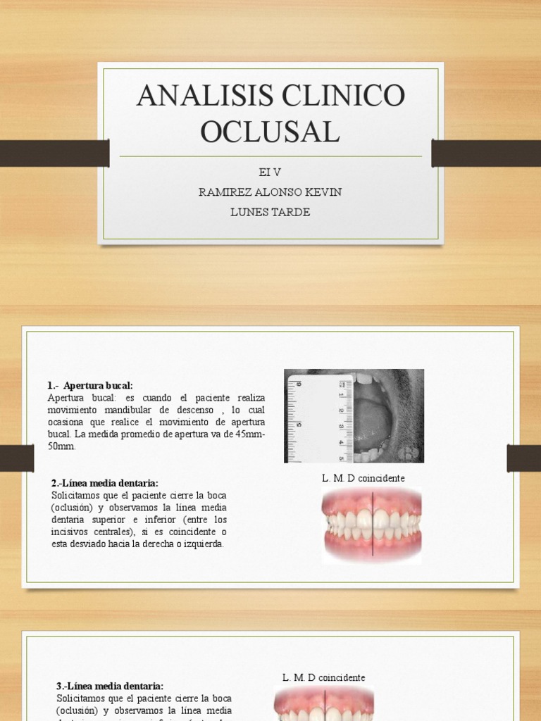 Analisis Clinico Oclusal | PDF | Anatomía humana | Diente