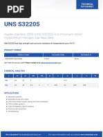 Sandvik SAF 2205 Duplex Stainless Steel | PDF | Stainless Steel | Corrosion
