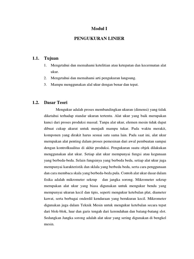Linear Measurement | PDF | Teknologi & Rekayasa