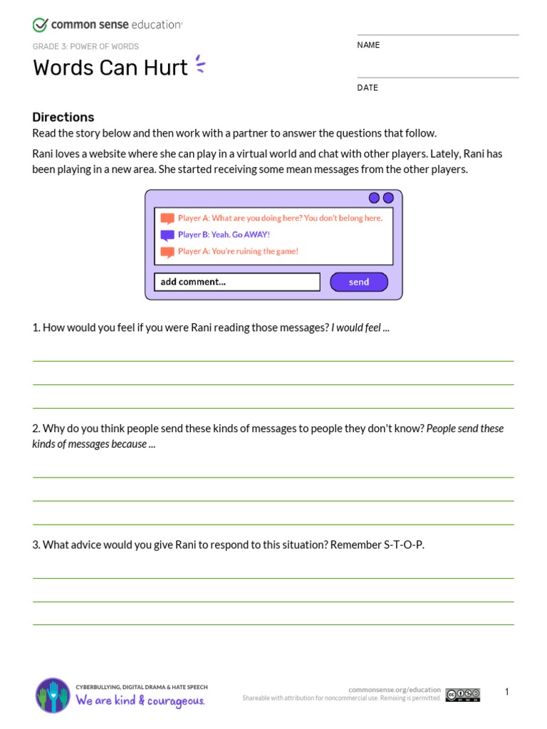 Power of Words: Lesson for Grade 3 | PDF