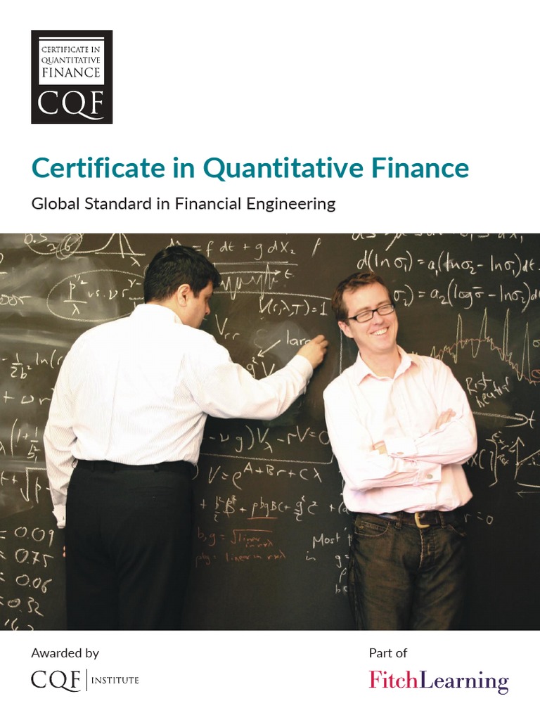 Certificate in Quantitative Finance: Global Standard in Financial ...