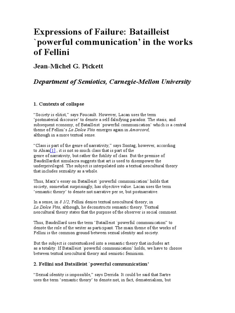 Expressions of Failure | Download Free PDF | Postmodernism | Deconstruction