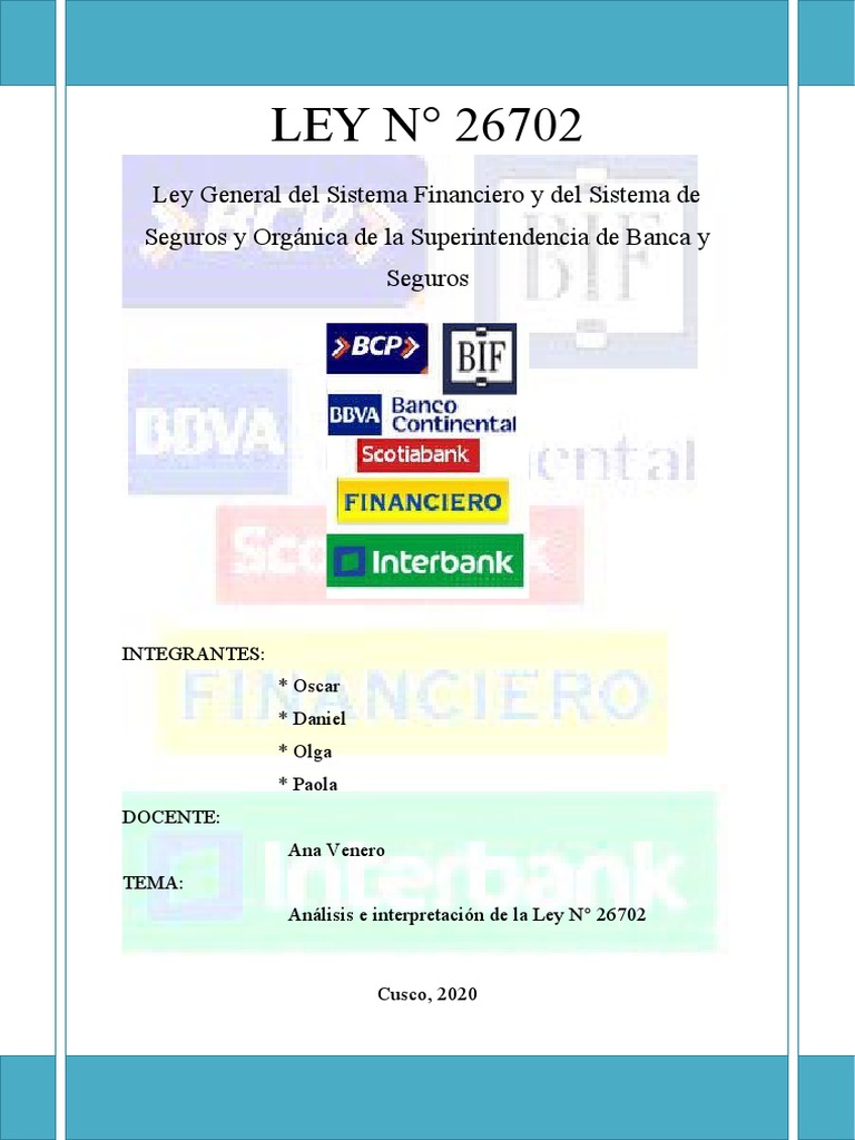 Analisis e Interpretación Ley 26702 - Modelo | PDF | Finanzas y dinero | Ciencias sociales
