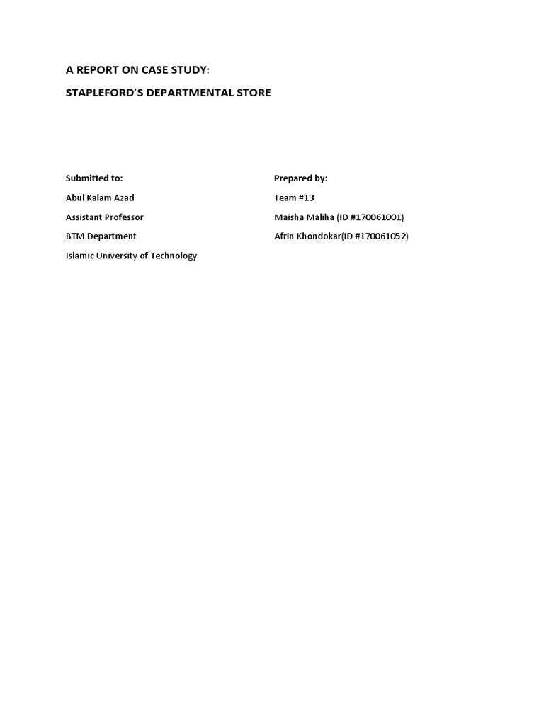 Accounting Case Study Report | PDF | Risk | Expense