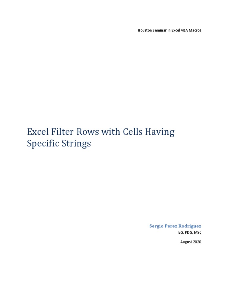 String in Rows | PDF