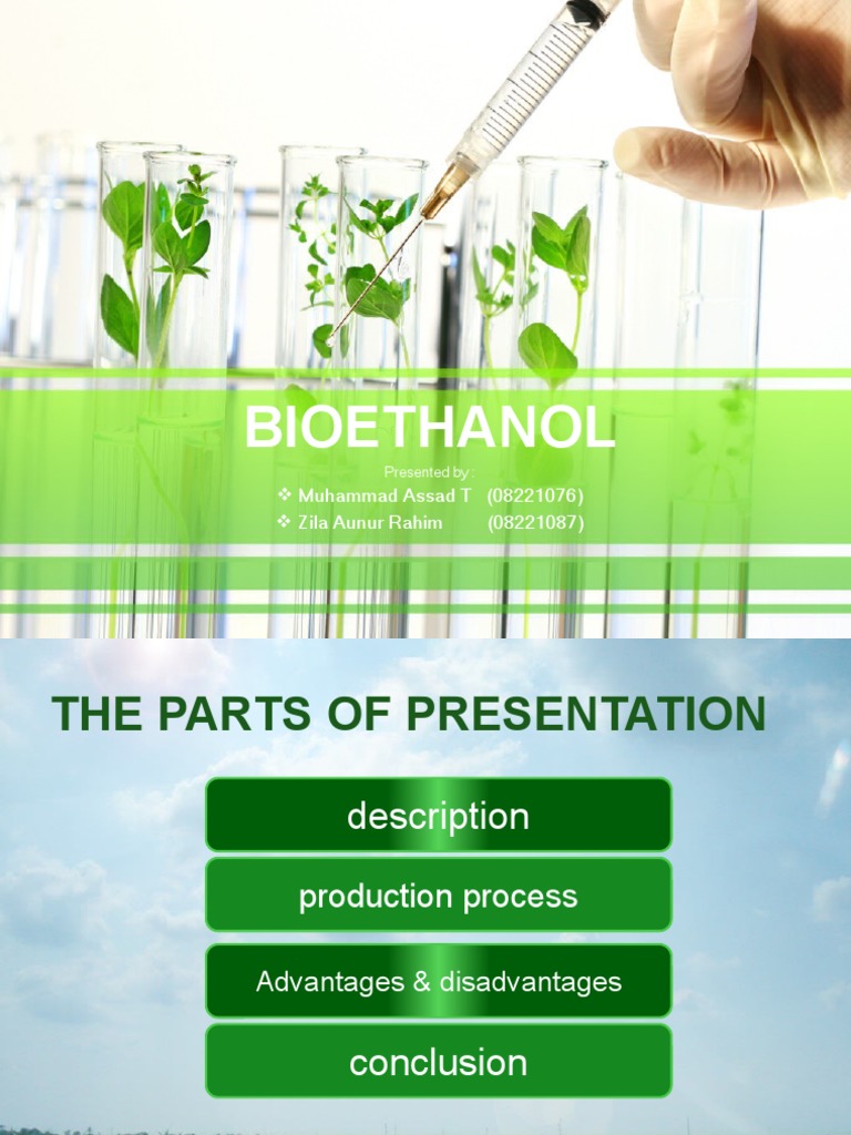 Bioethanol: Muhammad Assad T (08221076) Zila Aunur Rahim (08221087) | PDF