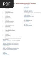 B2 Grammar Topics Overview | PDF