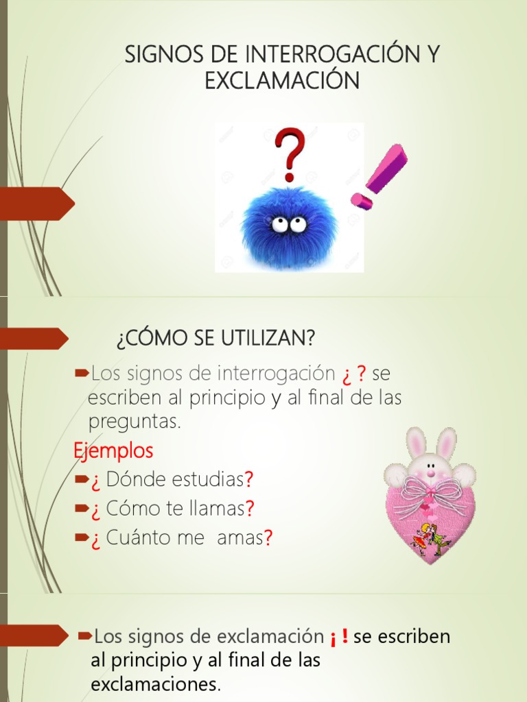 Signos de Interrogacion y Exclamacion | PDF