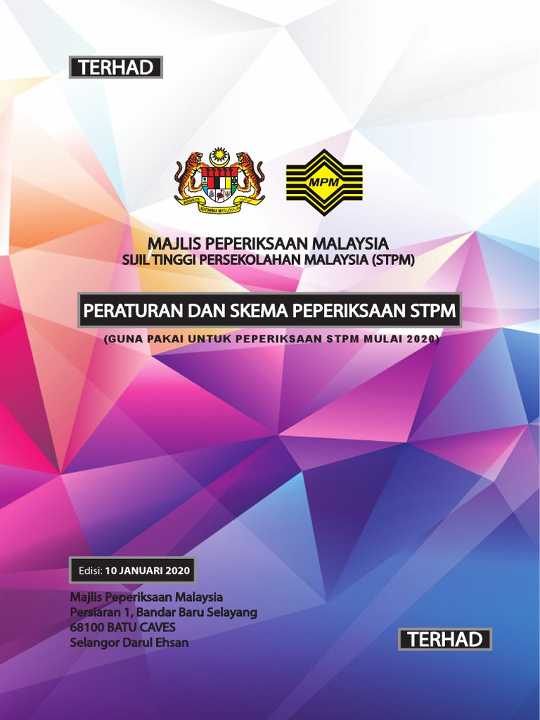 Peraturan Dan Skema Peperiksaan STPM 2020 PDF | PDF