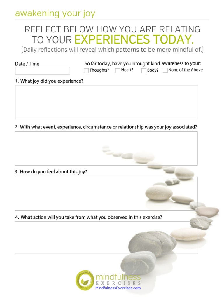 Awakening Your Joy-Mindfulness Exercises | PDF | Self-Improvement
