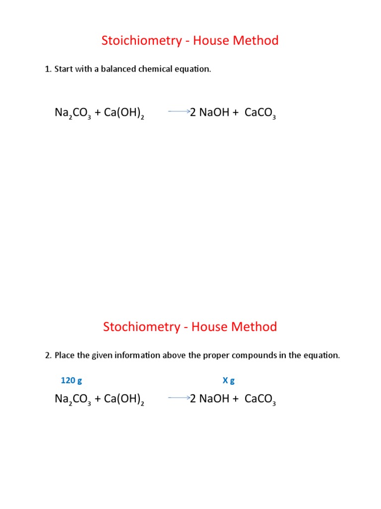 Stoichiometry Guide for Chemical Reactions | PDF | Teaching Methods ...