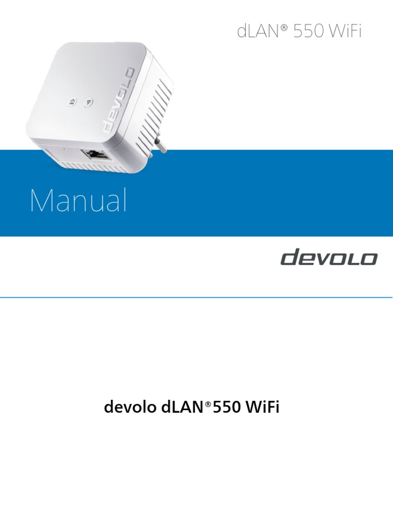 Manual: Dlan® 550 Wifi | PDF | Wireless Lan | Wi Fi