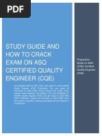 ASQ CQE Exam Prep Guide | PDF | Engineer | Test (Assessment)