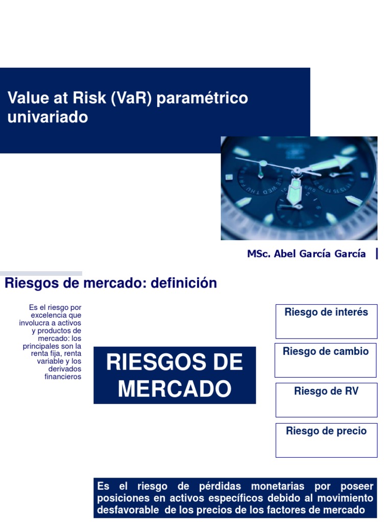 2 VaR Parametrico Univariado PDF | Descargar gratis PDF | Volatilidad ...