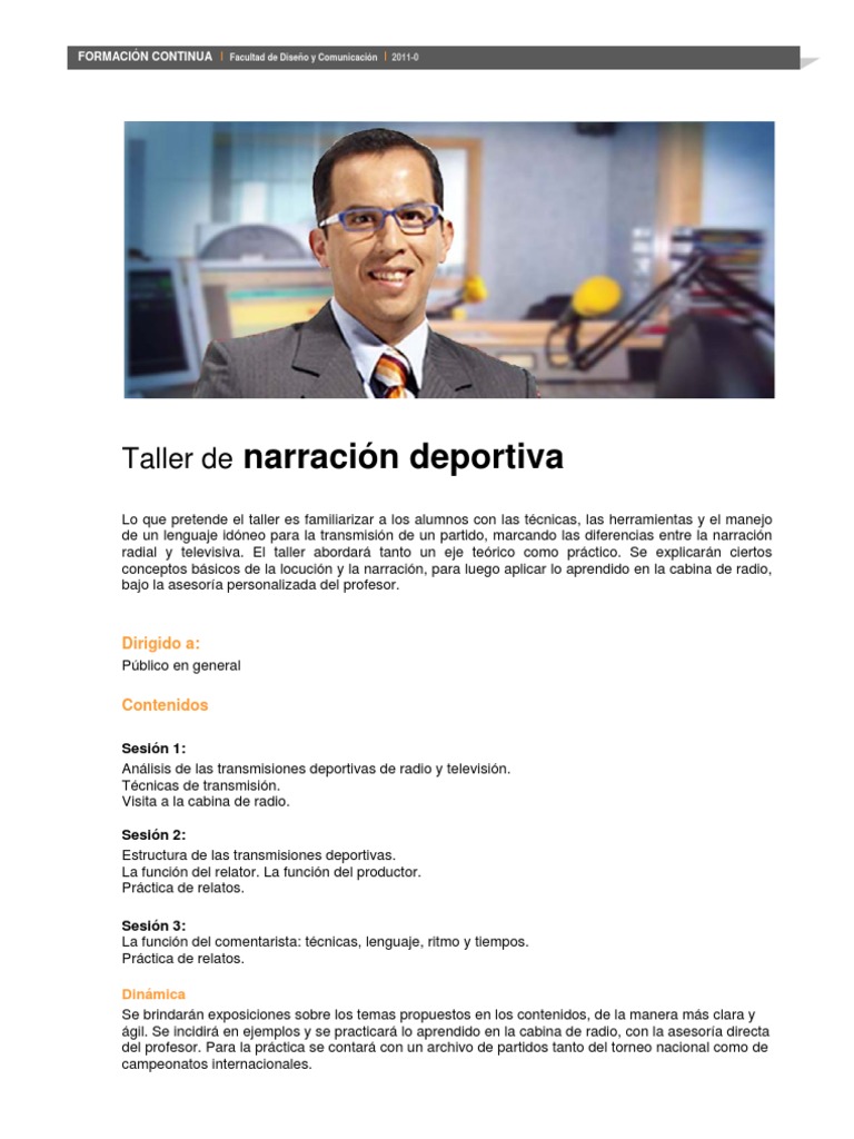 Narración Deportiva | PDF | Narrativa | Maestros