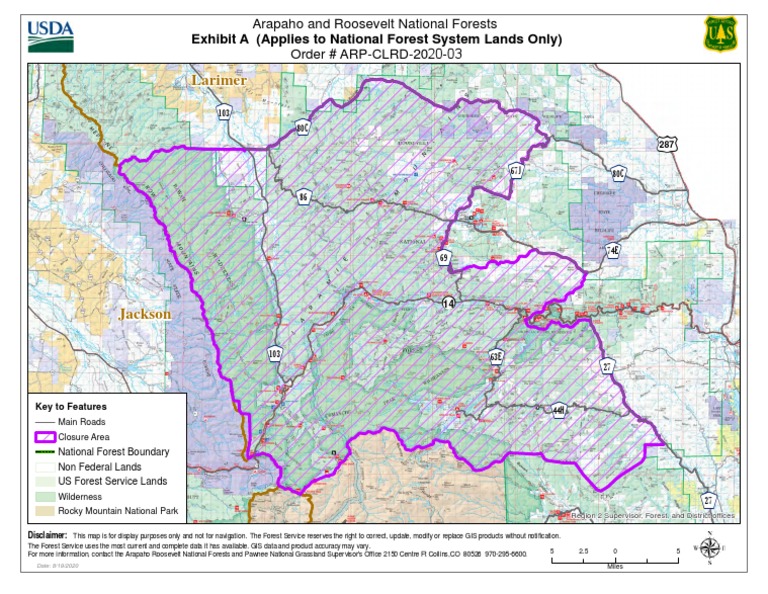 Aerial Map of Arapaho Roosevelt Forest | PDF | Geographic Data And ...