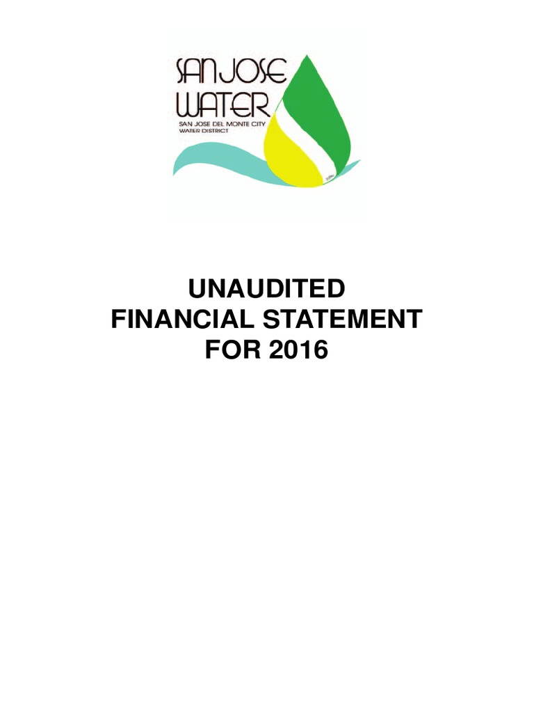 2016 Unaudited Financial Statement | PDF