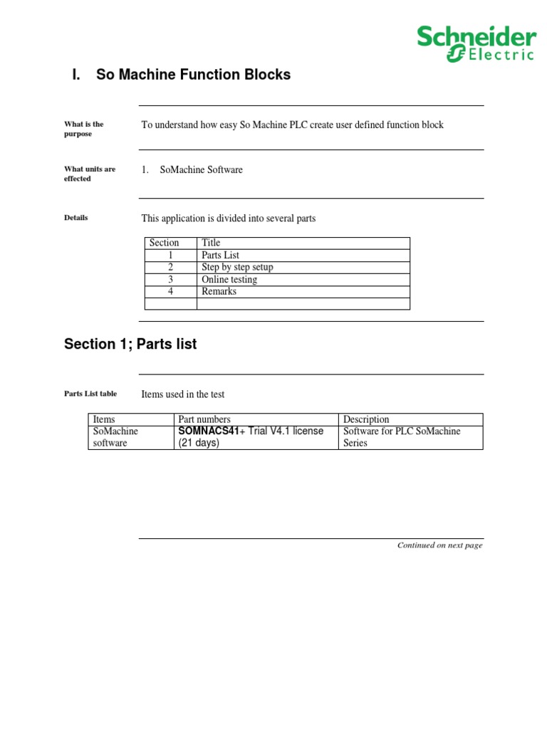 SoMachine Function Blocks | PDF