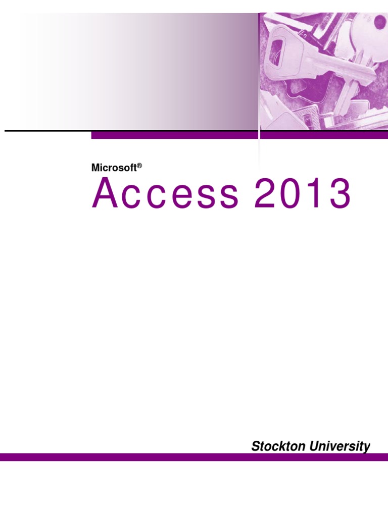 Access 2013 | PDF | Microsoft Access | Databases