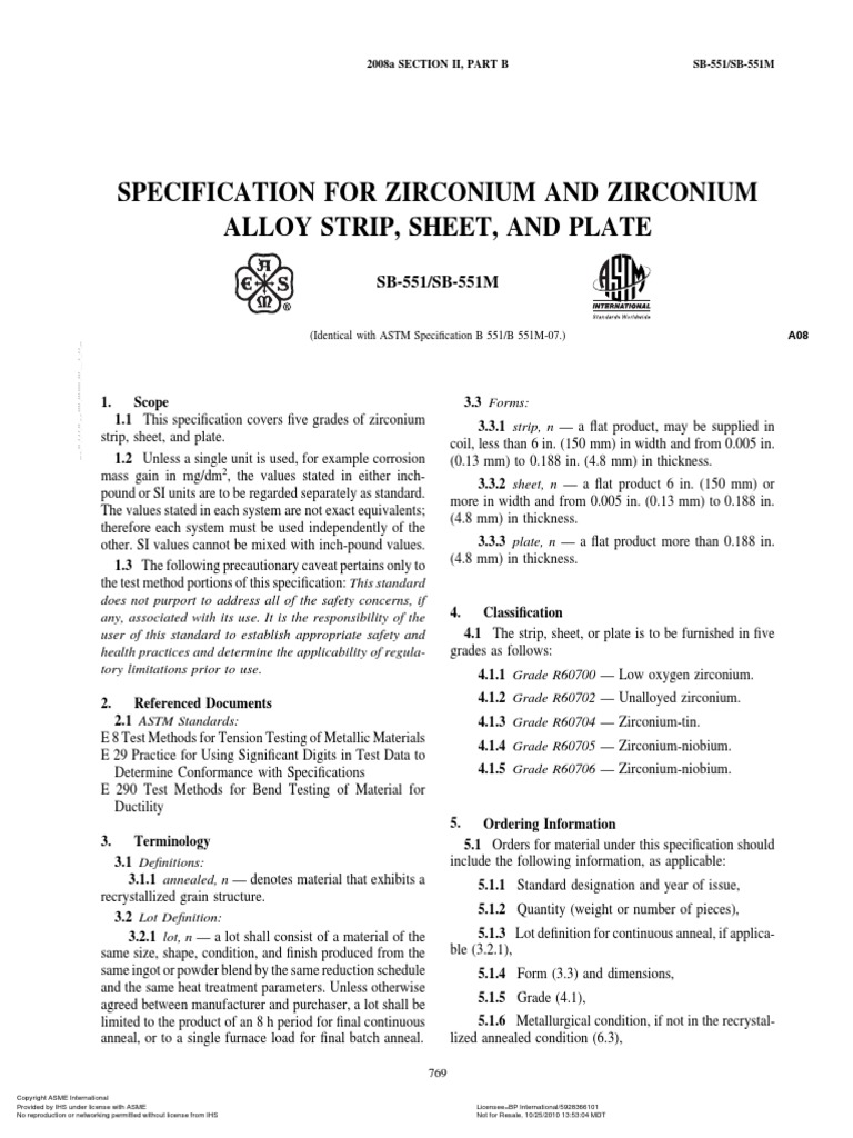 Asme Section Ii B SB | PDF | Rolling (Metalworking) | Sheet Metal