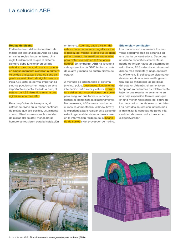 ABB GMD - Mill PDF | PDF | Engranaje | Energía y recursos