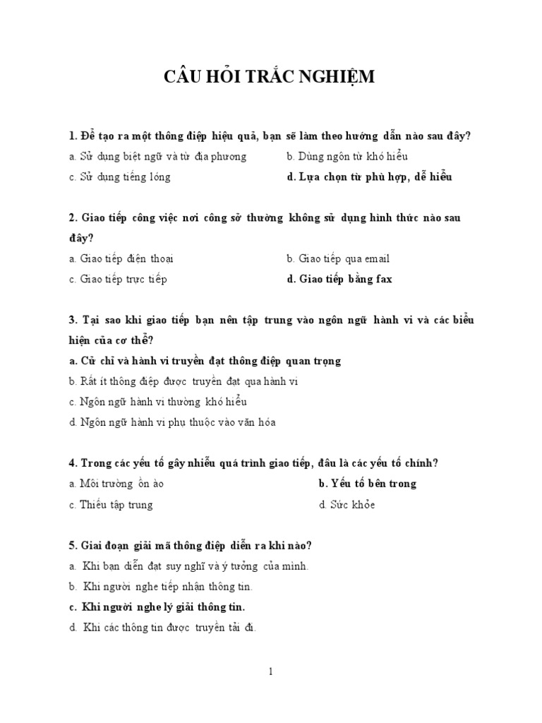 (123doc) - Cau-Hoi-Trac-Nghiem-Mon-Ky-Nang-Mem-Co-Dap-An | PDF