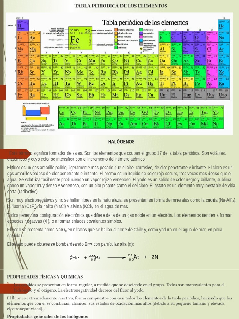 HALÓGENOS | PDF | Moléculas | Química