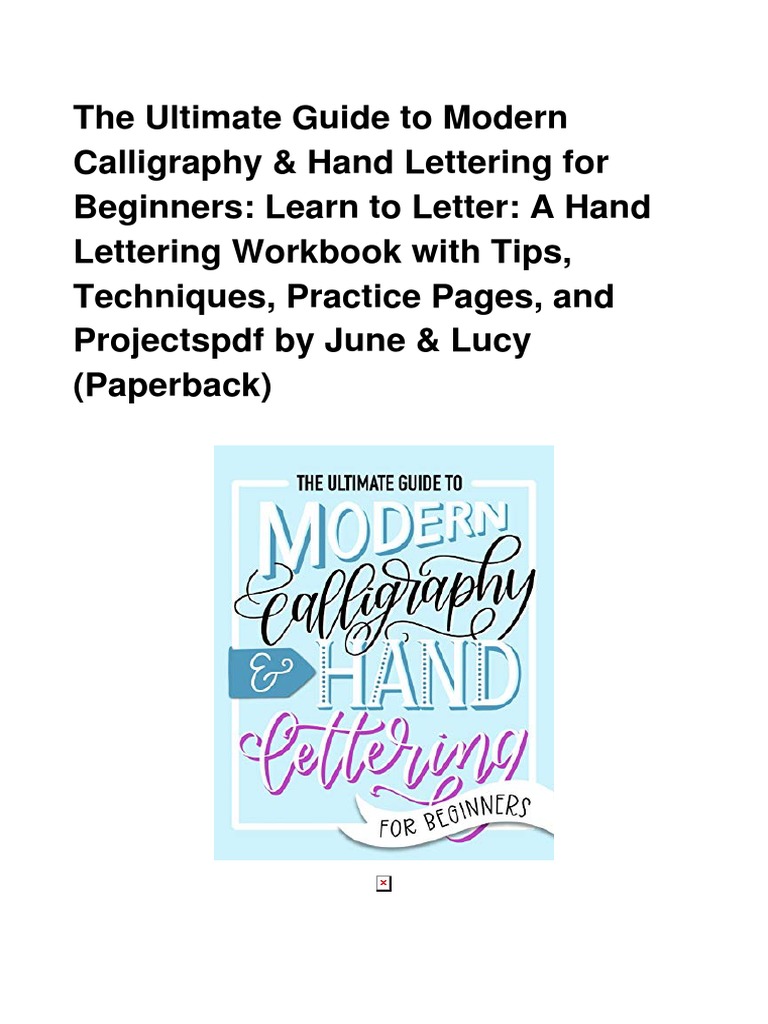 Modern Calligraphy Guide for Beginners | PDF | Books