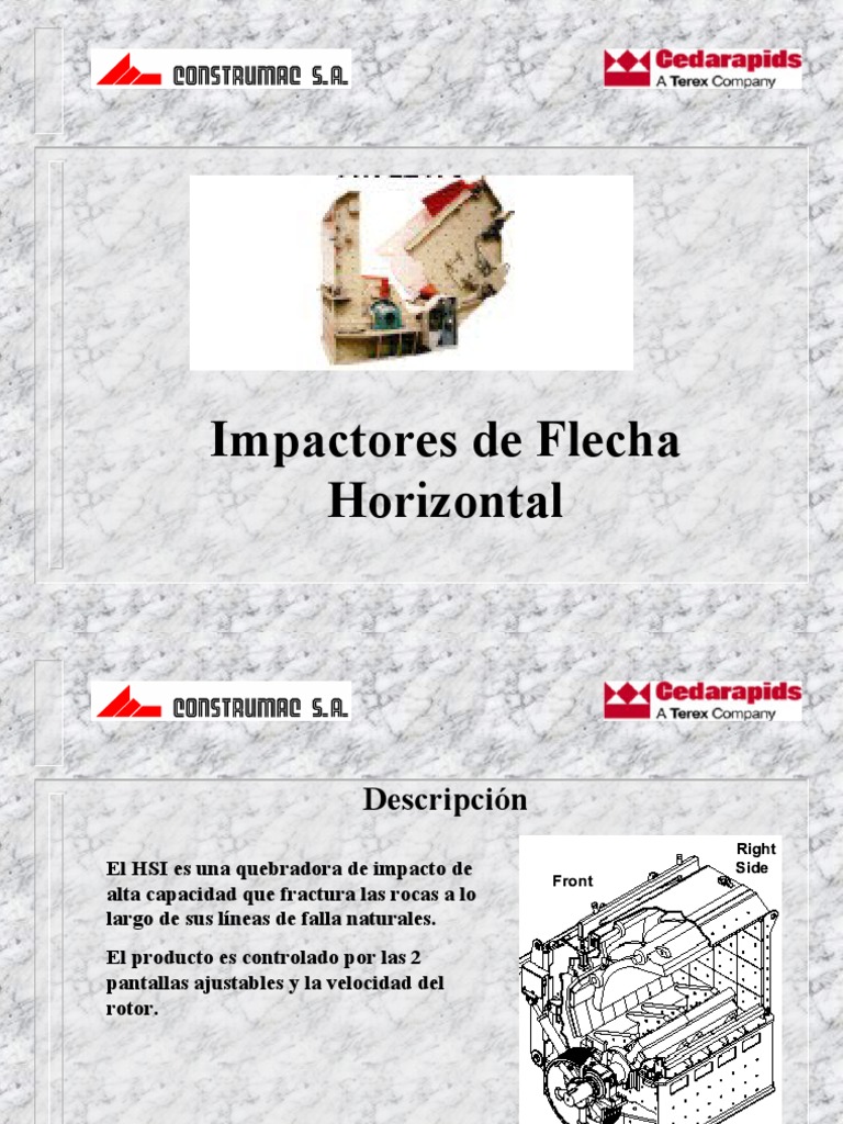 E-Horizontal Shaft Impactor | PDF | Tornillo | Materiales