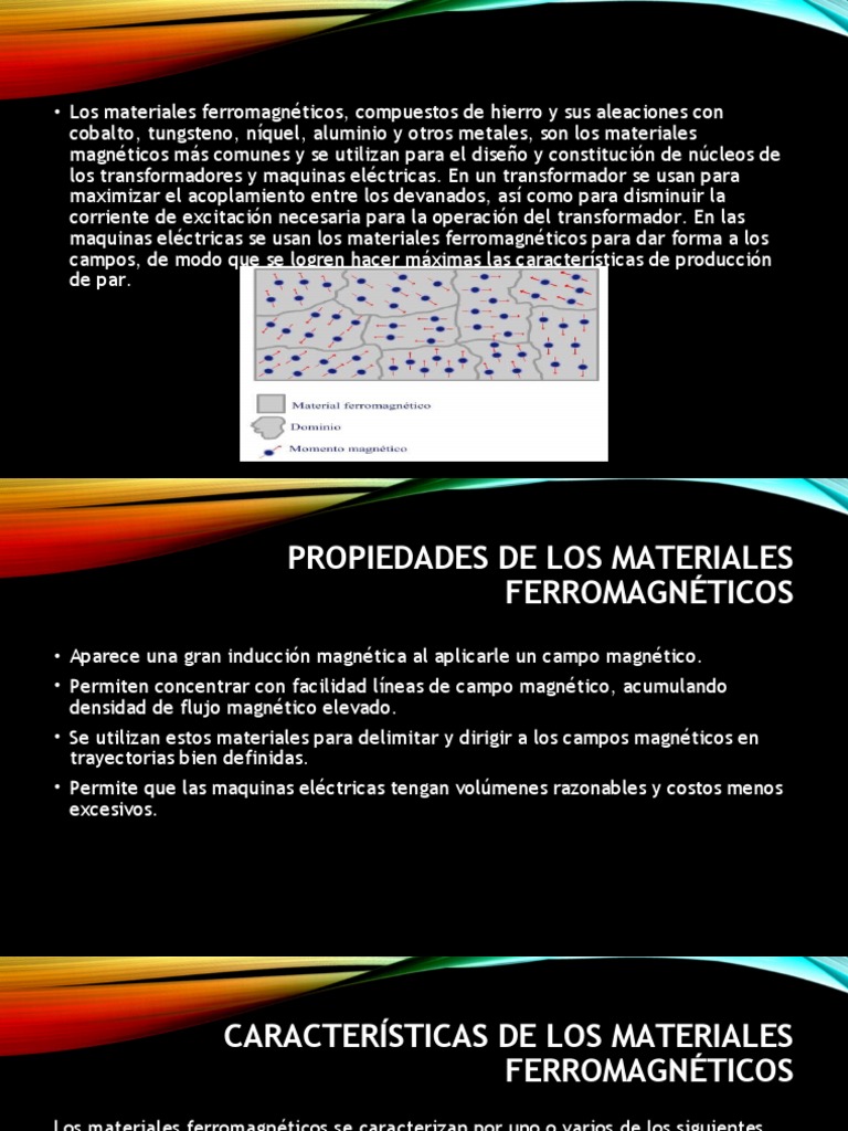 Materiales Ferromagnéticos | PDF | Ferromagnetismo | Magnetismo
