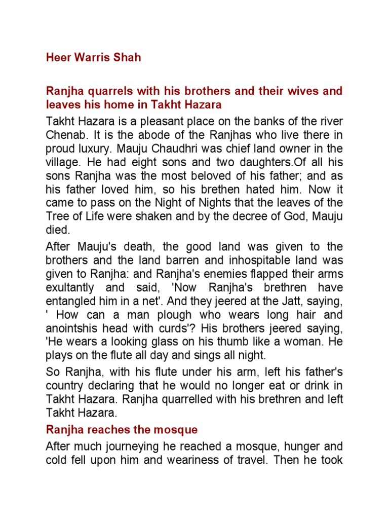 Heer RANJHA LOVE STORY AND THEIR TOMB PIC IN PUNJAB | PDF | Pakistani ...