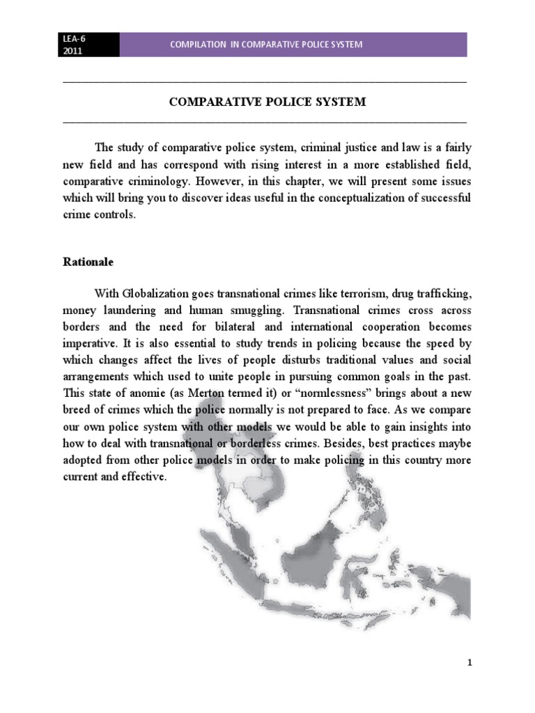 Comparative Police System Summer | PDF | Human Rights | Police