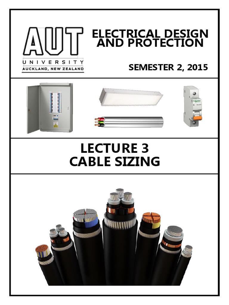 Lecture 3 - Cable Sizing 2015 | PDF | Electric Power Distribution ...