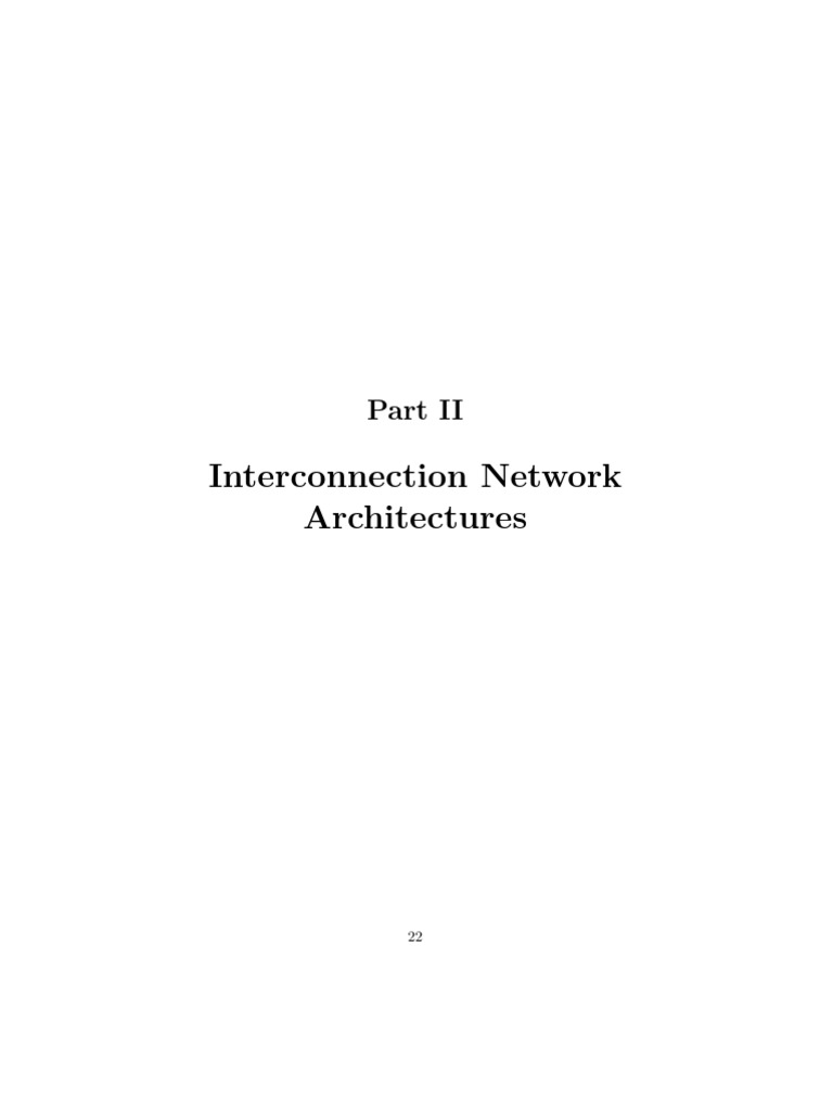 Interconnection Network Architectures | PDF | Time Complexity | Matrix (Mathematics)