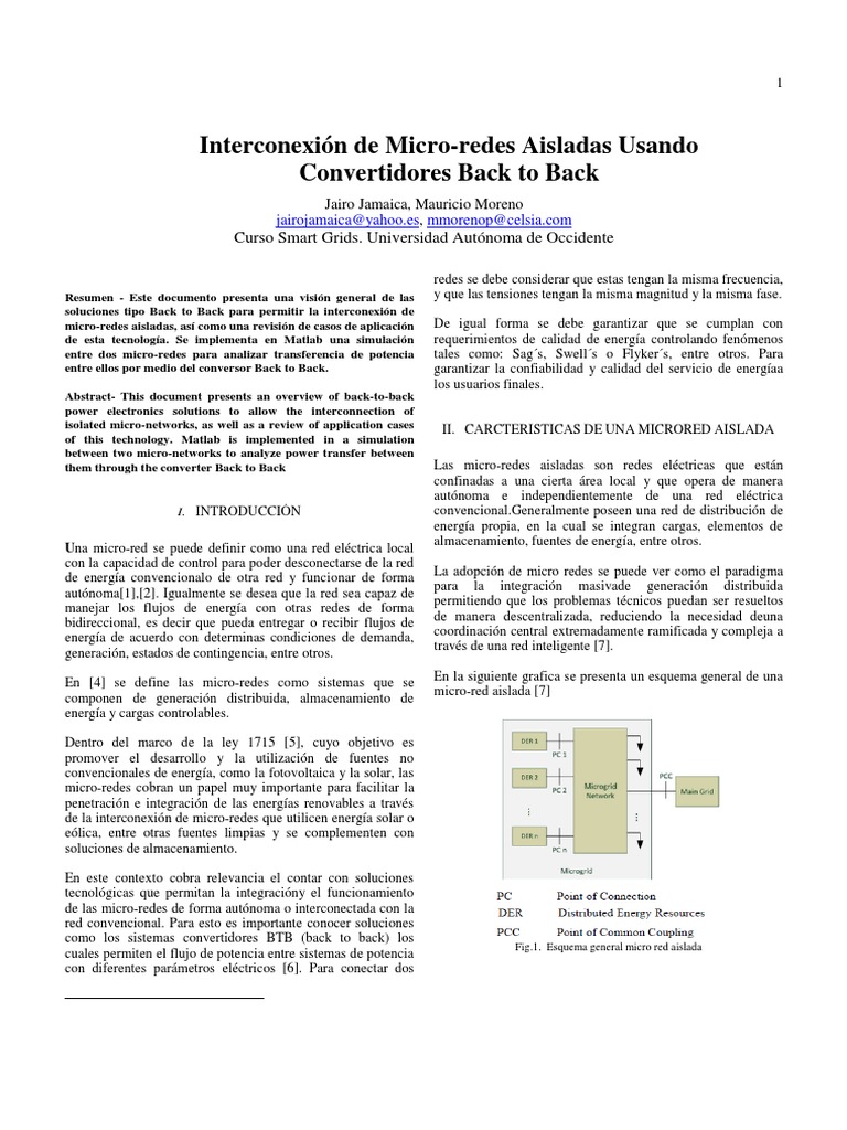 Back-to-Back System V16 | PDF | Generación distribuida | Energia electrica