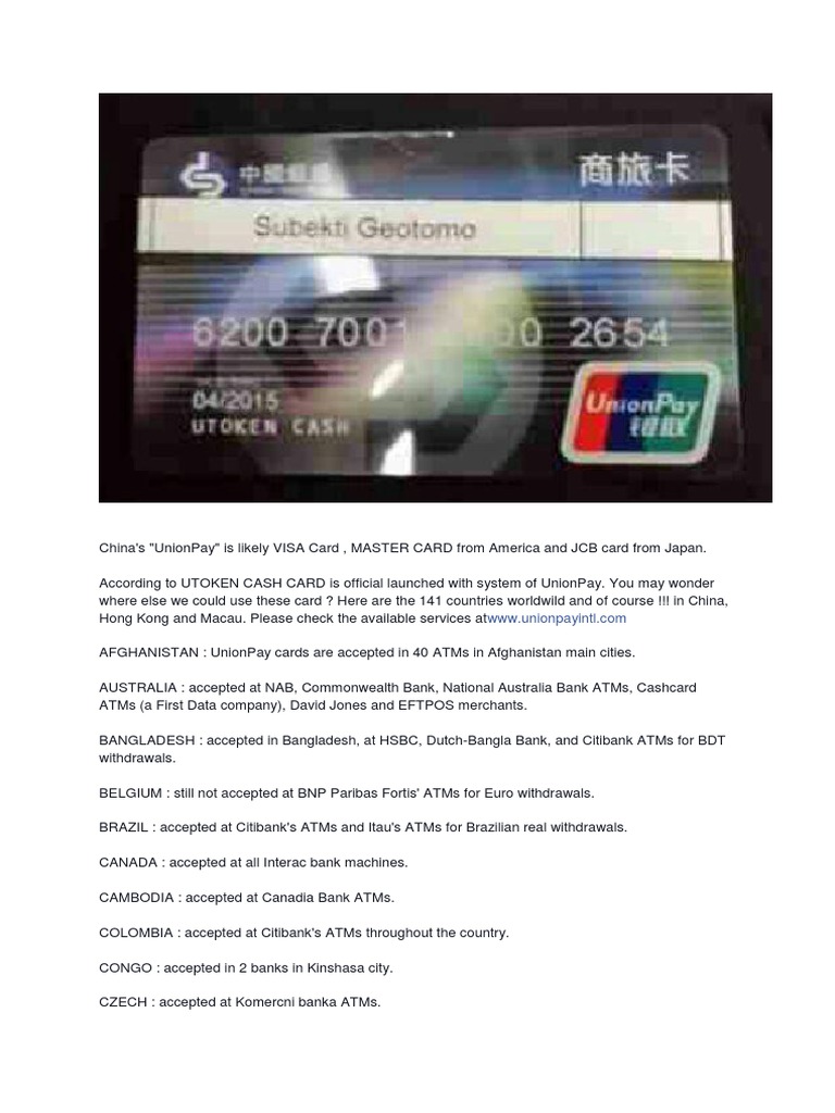 UNIONPAY | PDF | Payments | Institutional Investors