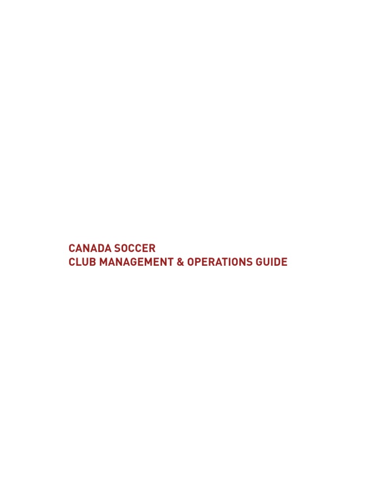 Football Organisational Structure Canada | PDF | Revenue | Board Of ...