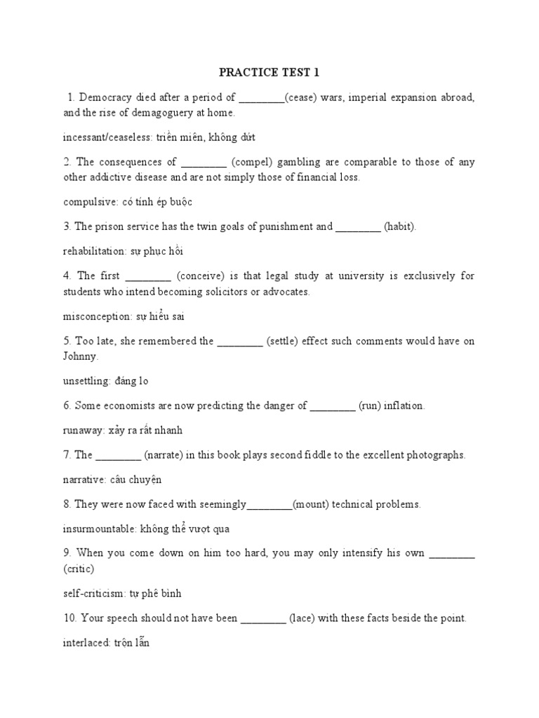 Practice Test 1 | PDF | Greenhouse Gas | Nature