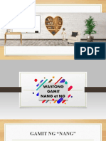 Wastong Gamit NG Nang NG at Nang | PDF