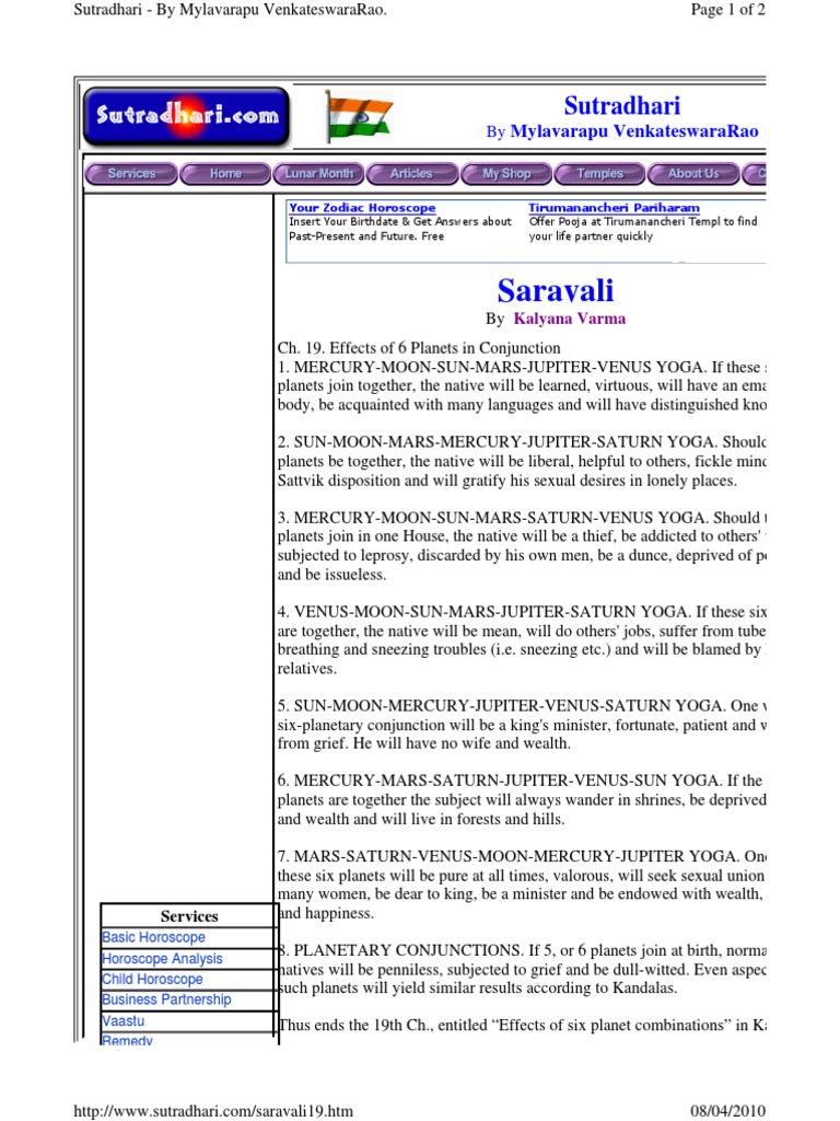 Saravali 19 | PDF | Science | Astronomy