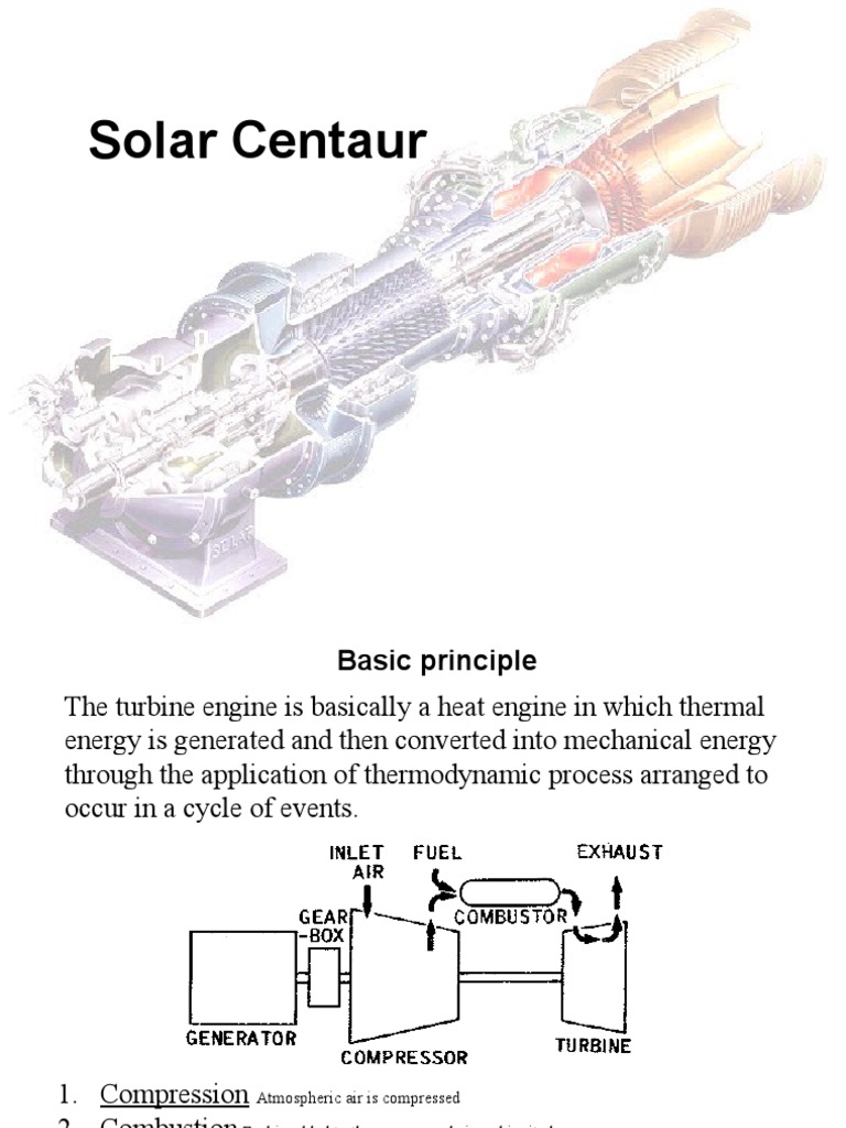 Solar Centaur Gas Turbine Overview | PDF | Valve | Engines