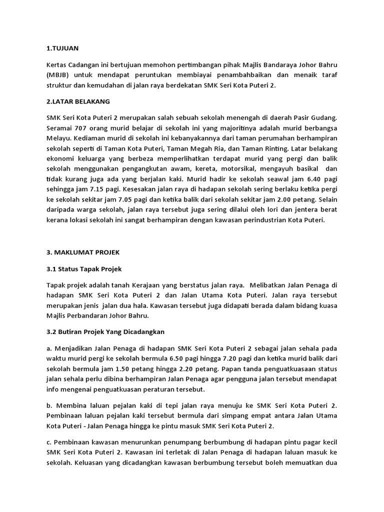 Contoh Kertas Kerja | PDF