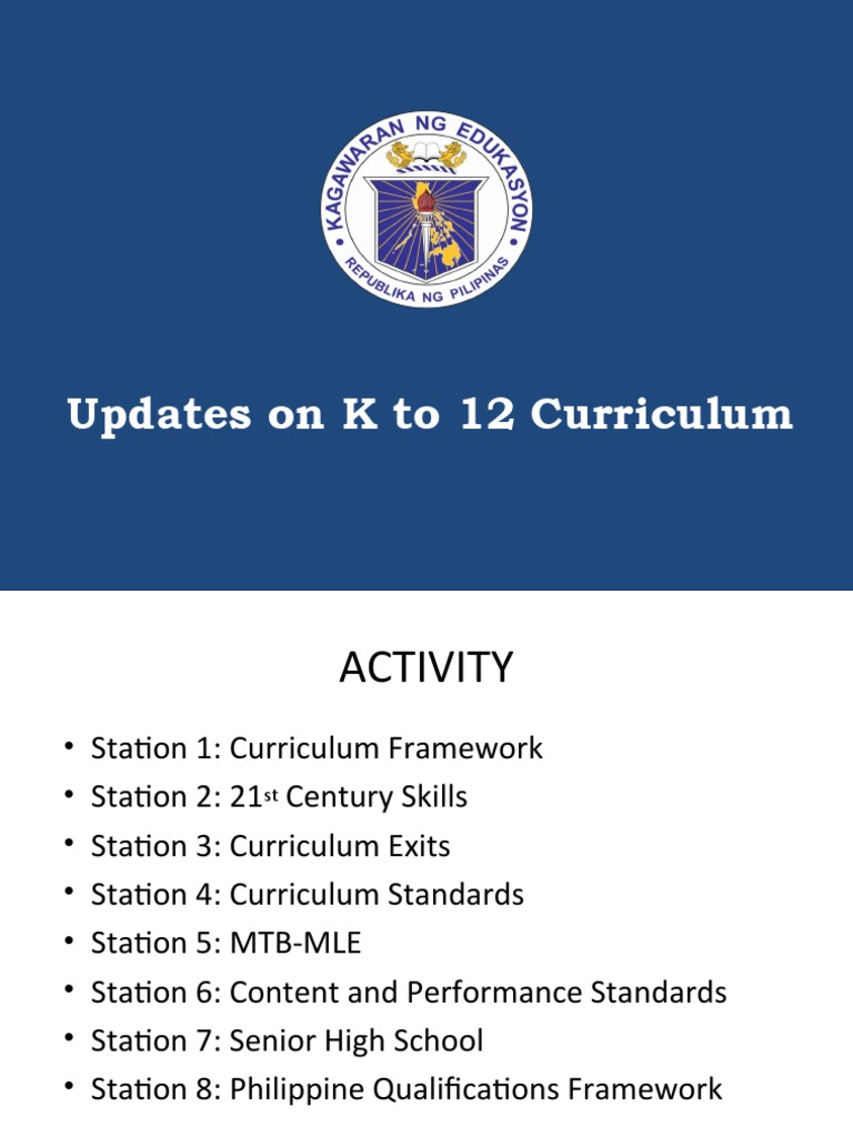 K To 12 Updates | PDF | Curriculum | Literacy